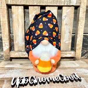 Candy Corn Gnome/halloween Gnome - Etsy