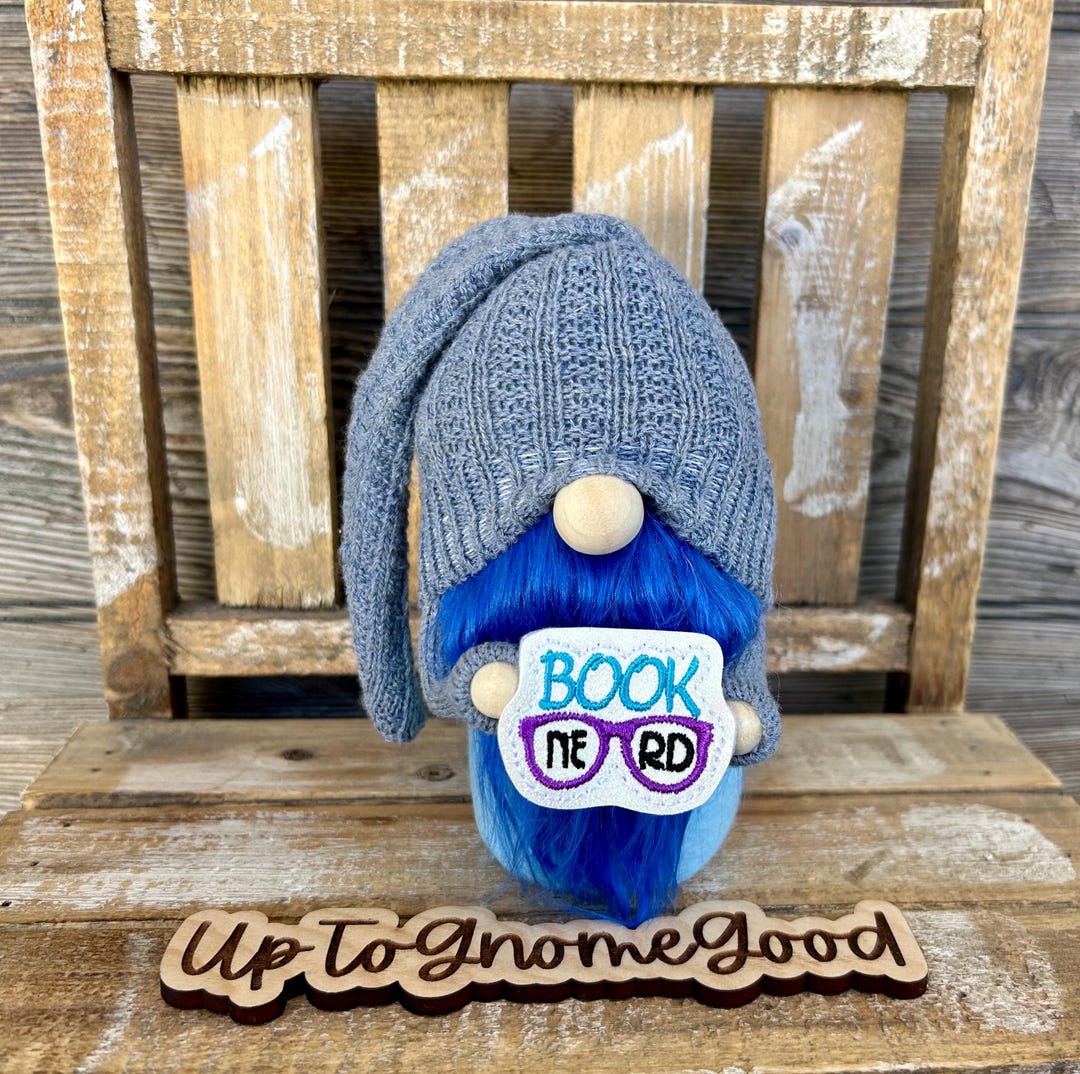 Reading Gnome/book Lover Gnome/book Gnome/book Nerd Gnome - Etsy