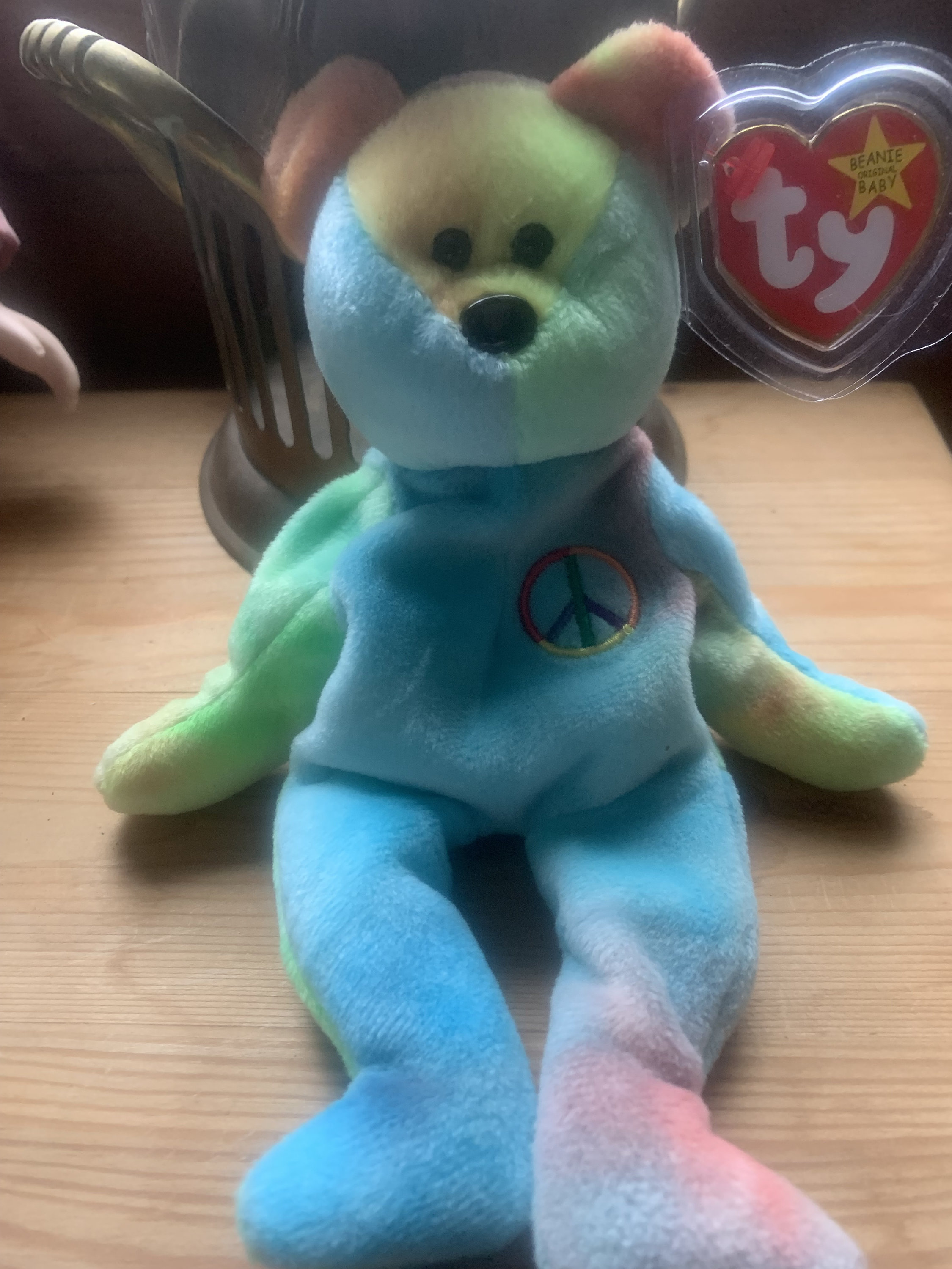 Rare Pair Peace Bear Beanie Babies - Etsy