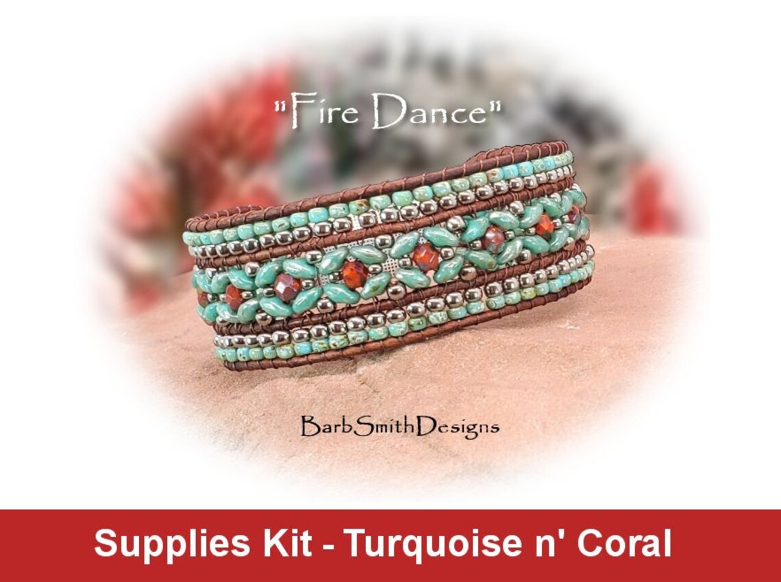 Supplies Kit (tutorial Sold Separately)-"fire Dance" Bracelet Kit in ...
