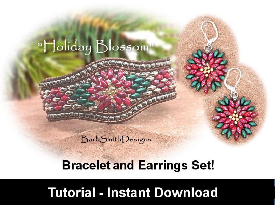 Newly Revised Tutorial for the "holiday Blossom" Bracelet and Earrings ...