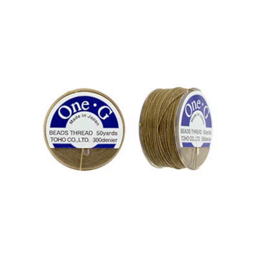 One-g Beading Thread - Sand Ash - 100% Nylon - 50 Yard Spool - Etsy