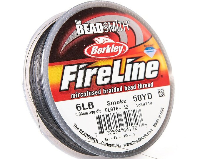 Fireline Thread 6lb Smoke - 50 Yd Spool - Etsy