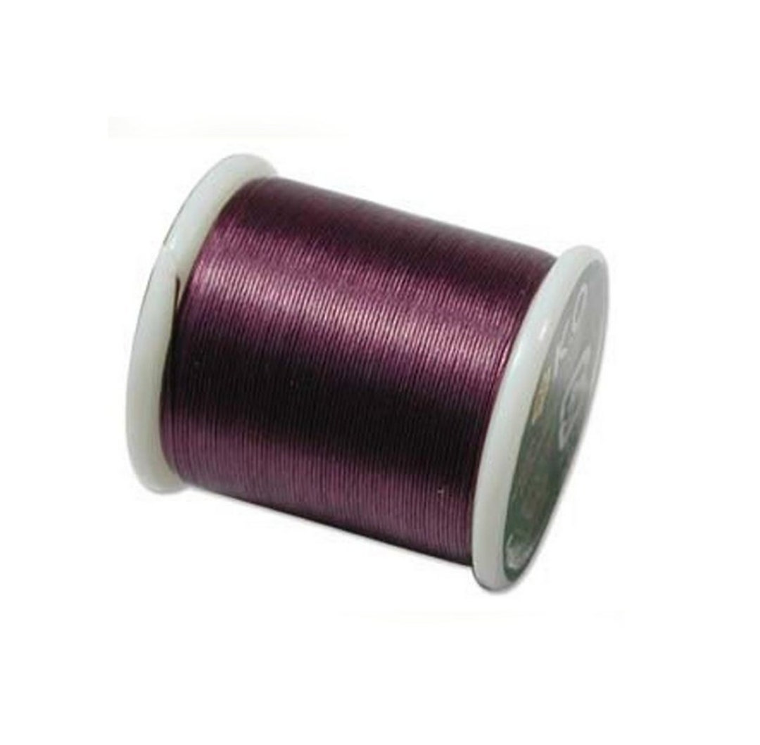 KO Beading Thread - Purple - 100% Nylon - Pre-waxed - 55 Yard Spool - Etsy