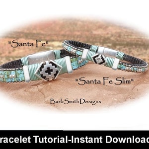 Bracelet Tutorial-"santa Fe" and "santa Fe Slim" Bracelets-half Tila ...
