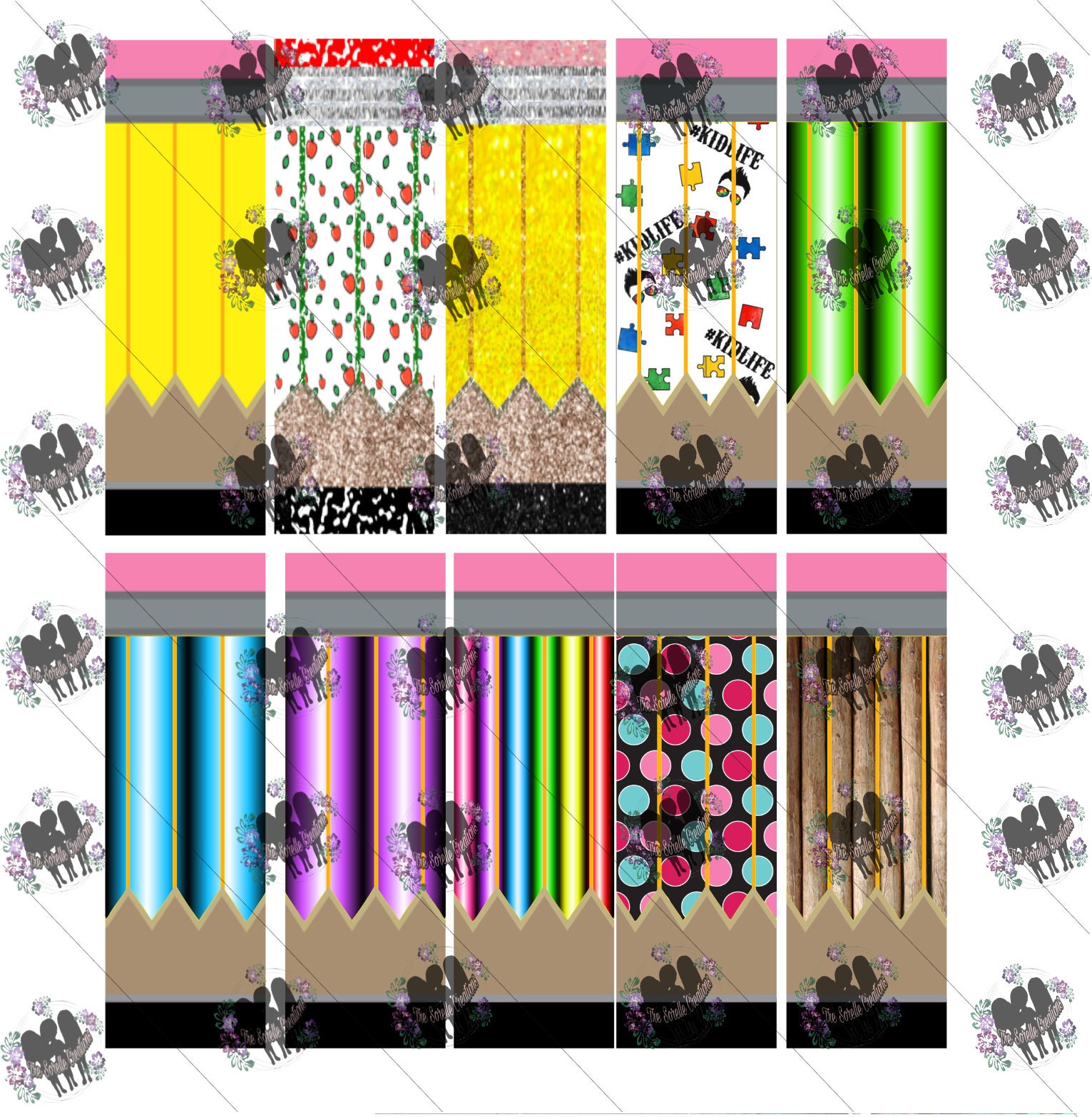 Pencil Teacher Pen Wraps - Etsy