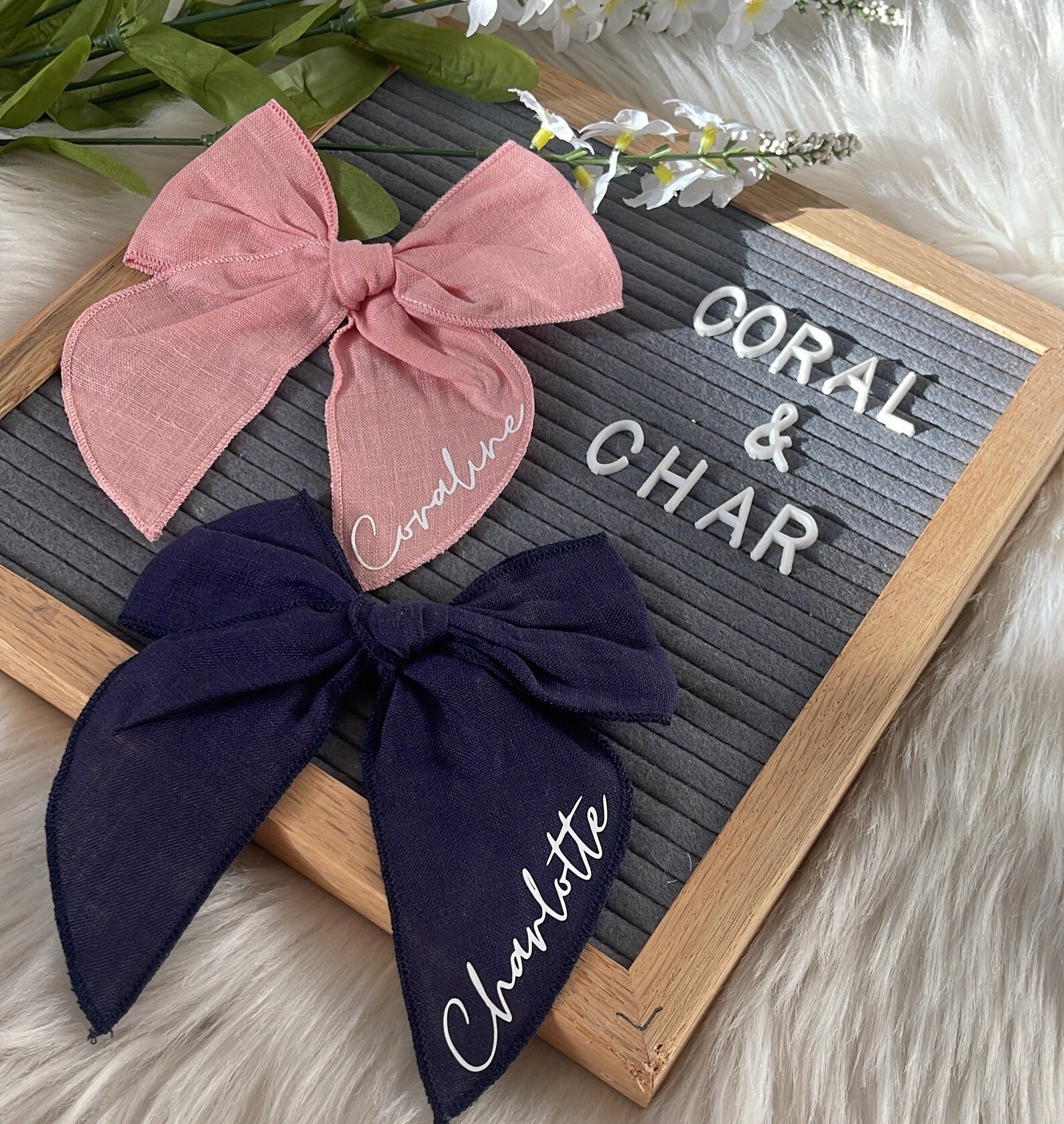 Fable Hair Bows | Monogram Hair Bow | Hair Bows | Personalized Hair ...