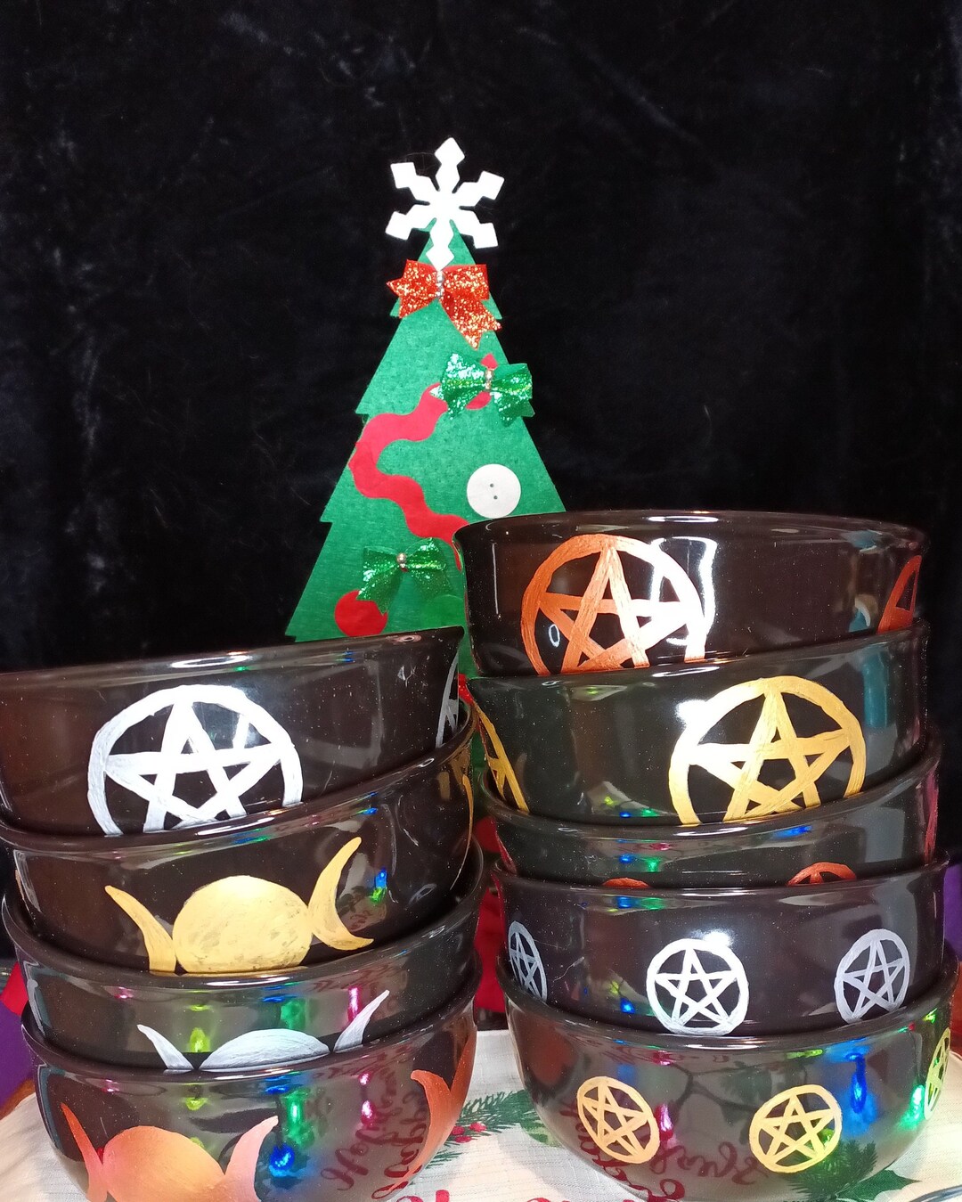 Hand Etched Ceramic Scrying Bowl -- Ready to Ship! - Etsy