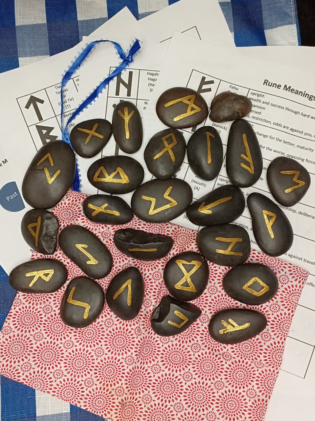 Beginners Comically Large Black Stone Rune Kit - Ready to Ship! - Etsy