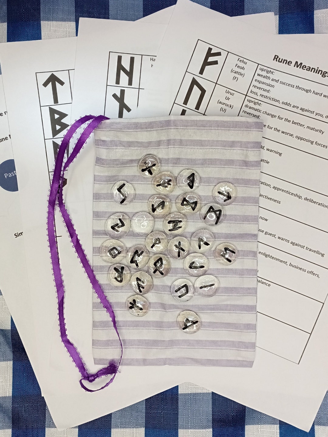 Beginners Clear Glass Rune Kit Ready to Ship - Etsy