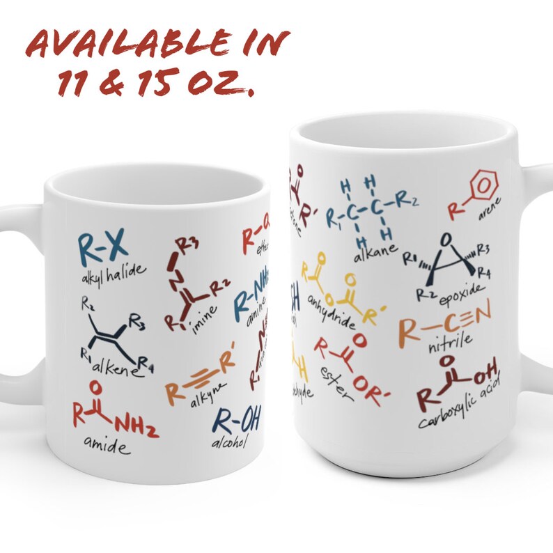 ORGANIC CHEMISTRY Science Coffee Mug Organic Chemistry | Etsy