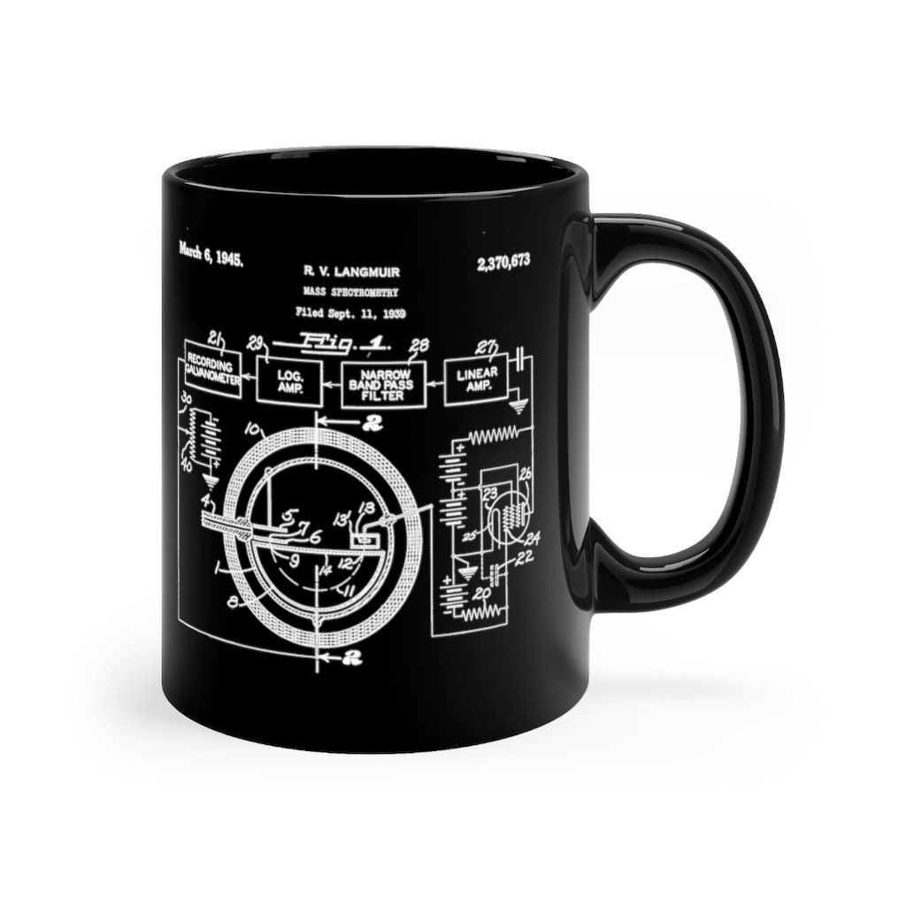 MASS SPECTROMETRY Science Coffee Mug Patent Design | Chemistry Cup - Etsy