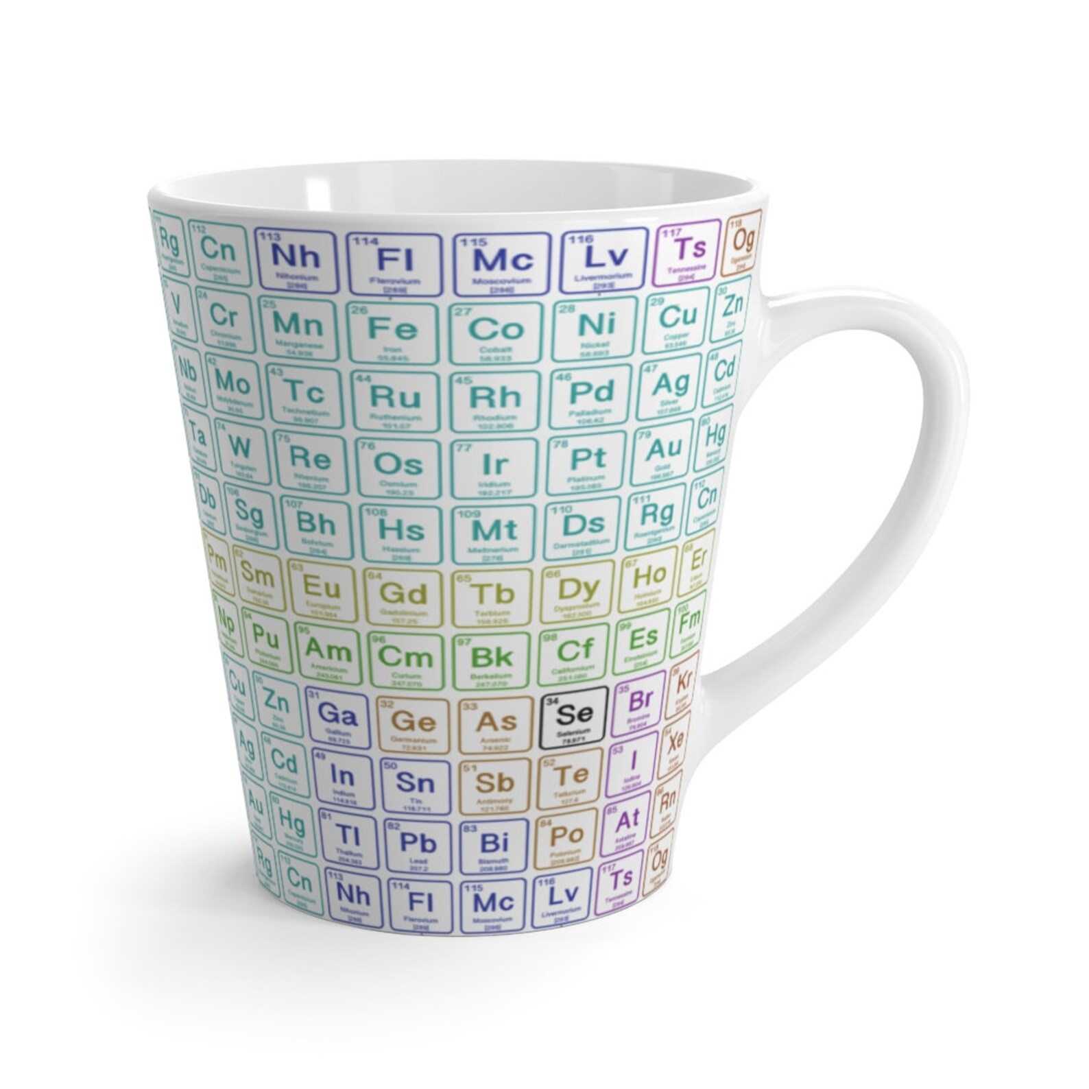 CHEMISTRY Teacher Latte MUG Periodic Table Mug for Scientists - Etsy