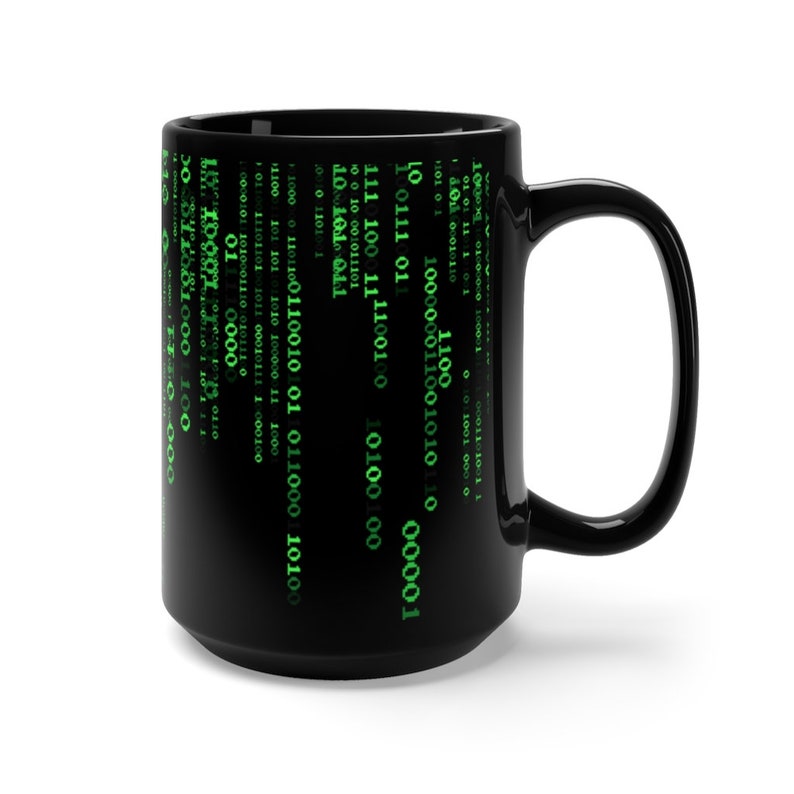 The Matrix CODER MUG, Computer Science Gift Coffee Cup Black Mug 15 or ...