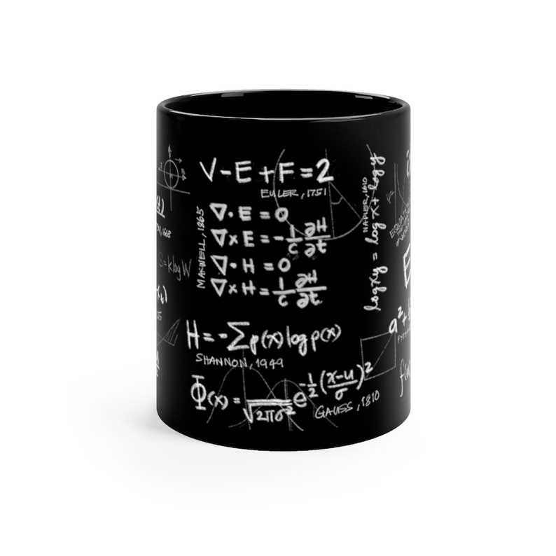 Math Science Coffee Mug MATH EQUATIONS That Changed Theworld - Etsy