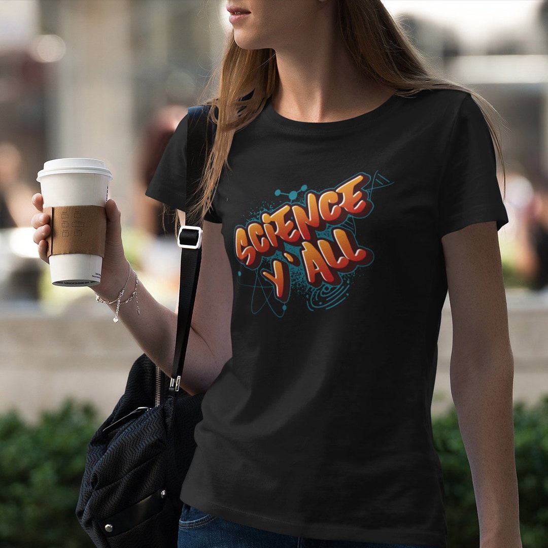 Science Y'all T Shirt Science Gift Tee With Colorful Graffiti Style ...