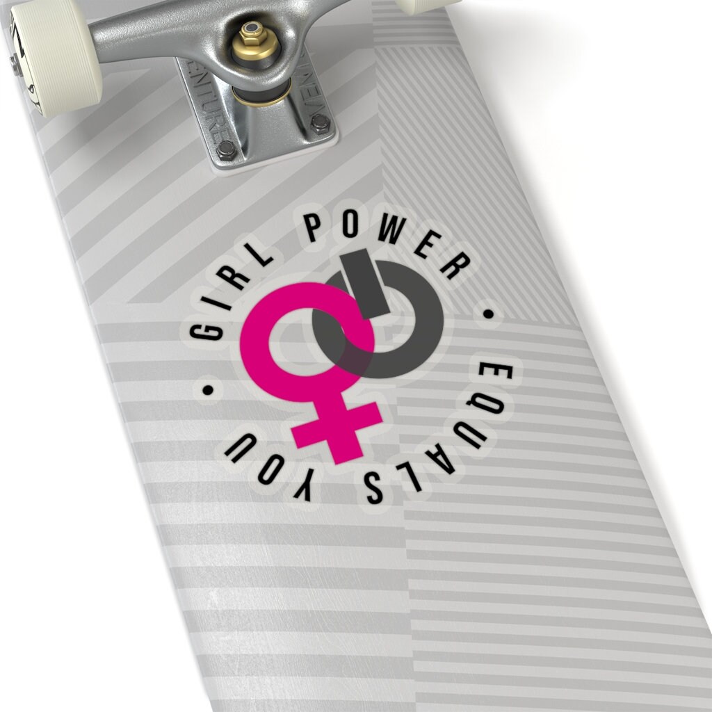 GIRL POWER Sticker Kiss-cut Stickers Available in Transparent and White ...