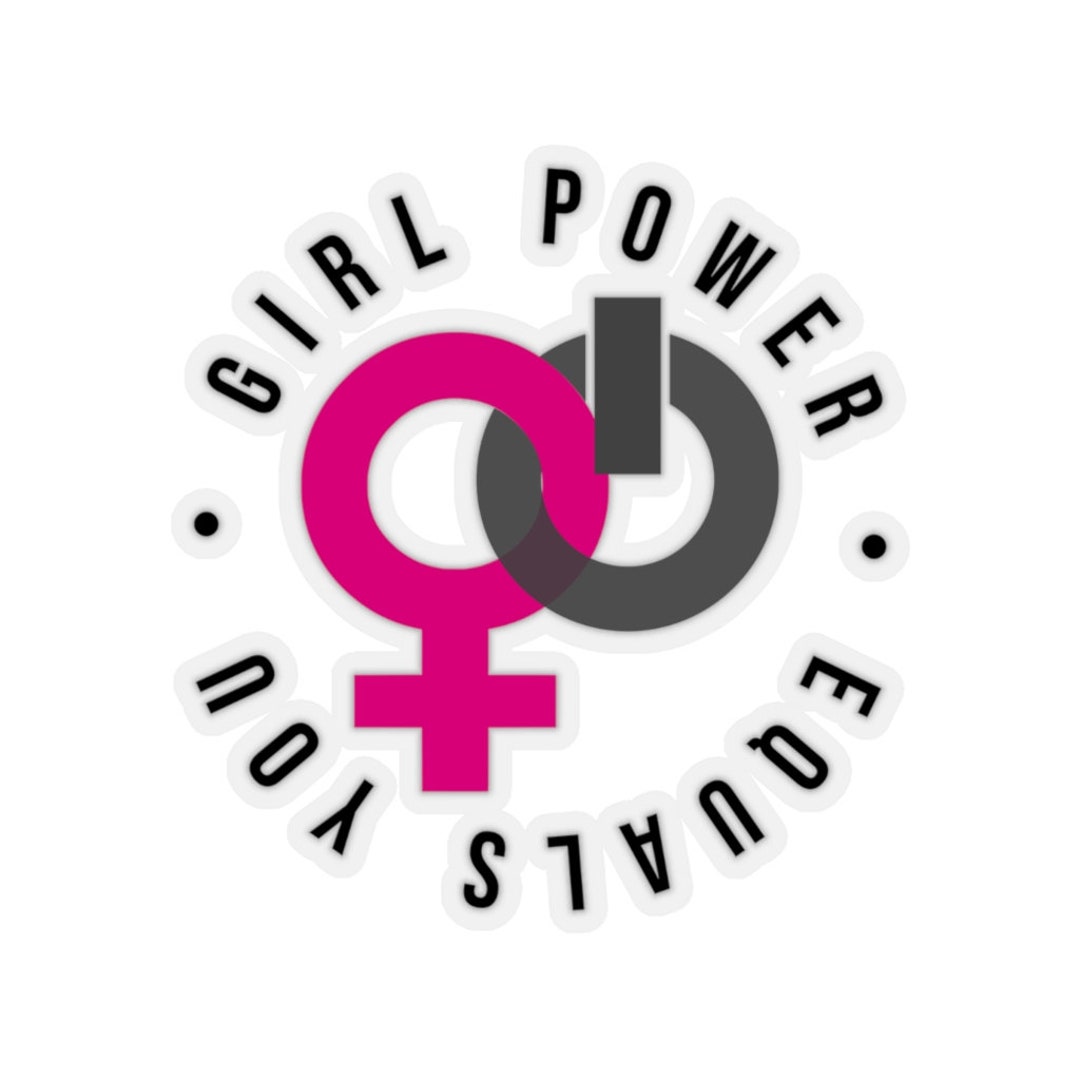 GIRL POWER Sticker | Kiss-cut Stickers Available in Transparent and ...