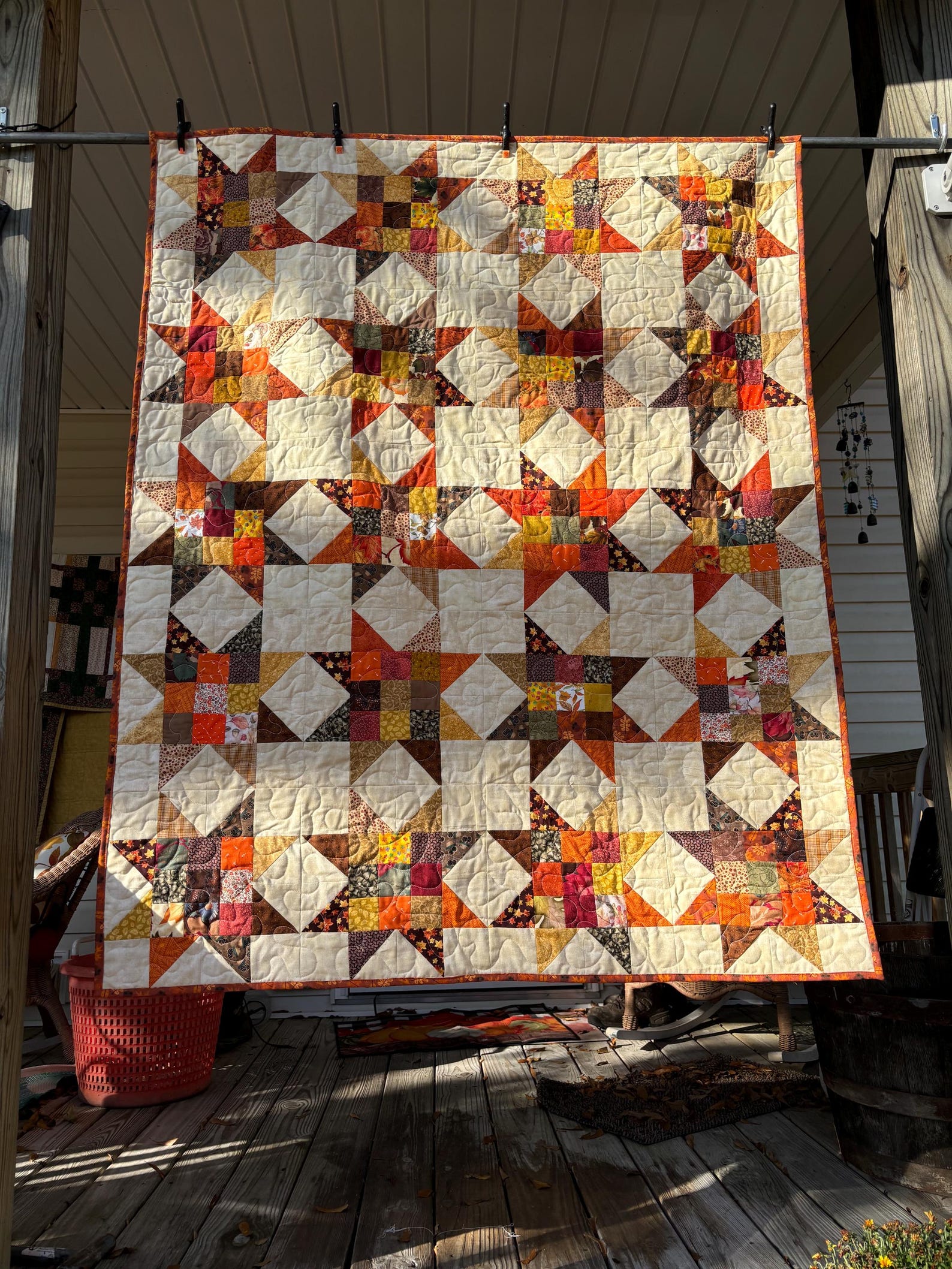 Starry Starry Fall Throw Quilt - Etsy