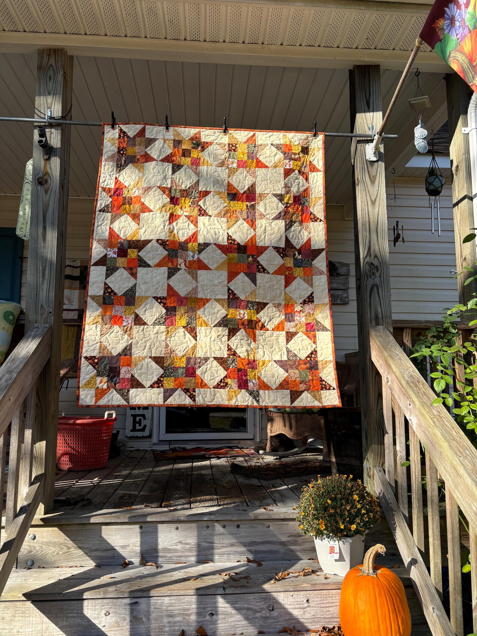 Starry Starry Fall Throw Quilt - Etsy