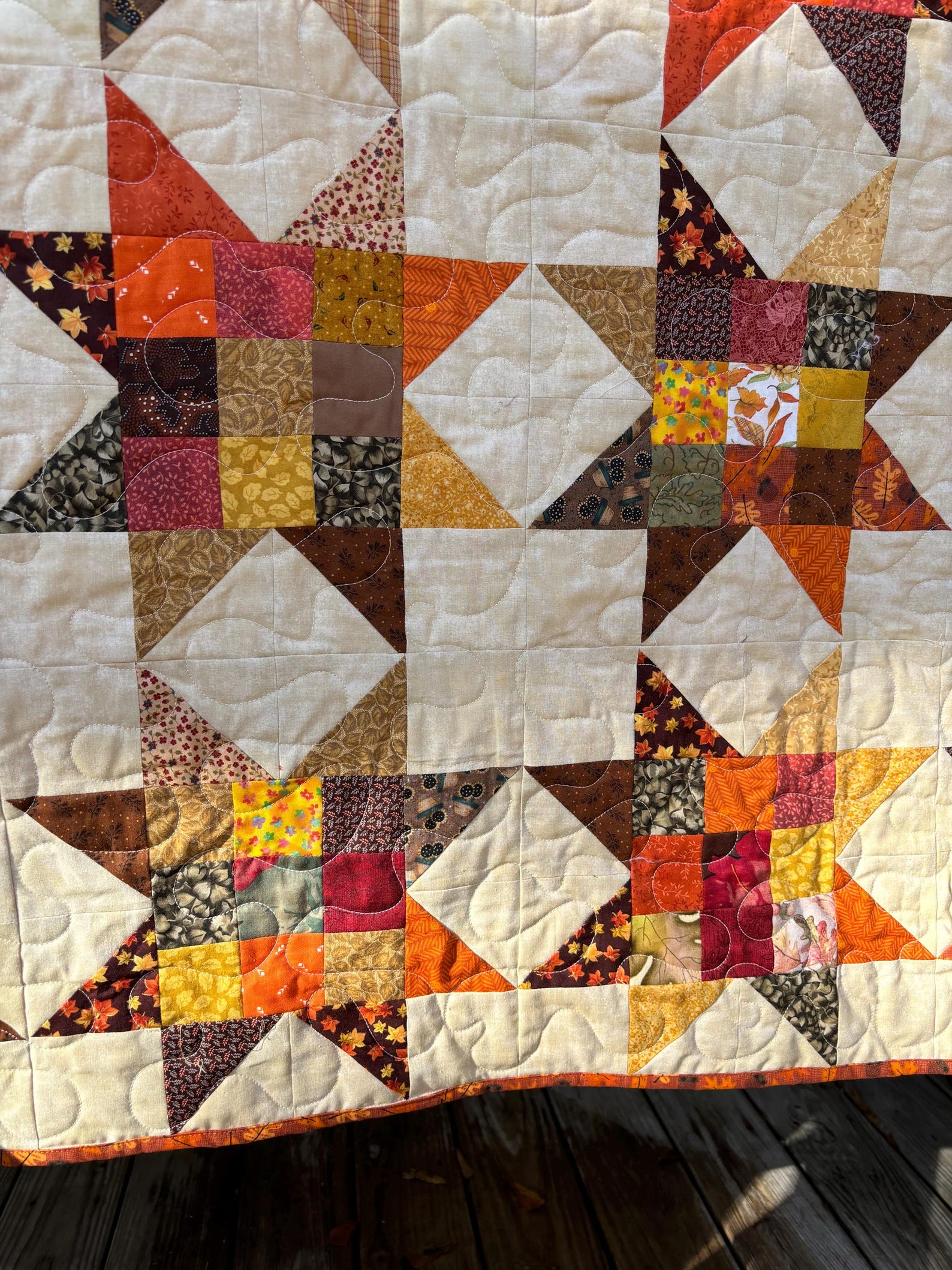 Starry Starry Fall Throw Quilt - Etsy