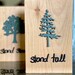 Oak Tree and Pine Tree Tall and Strong Wood Sign Plaque - Etsy