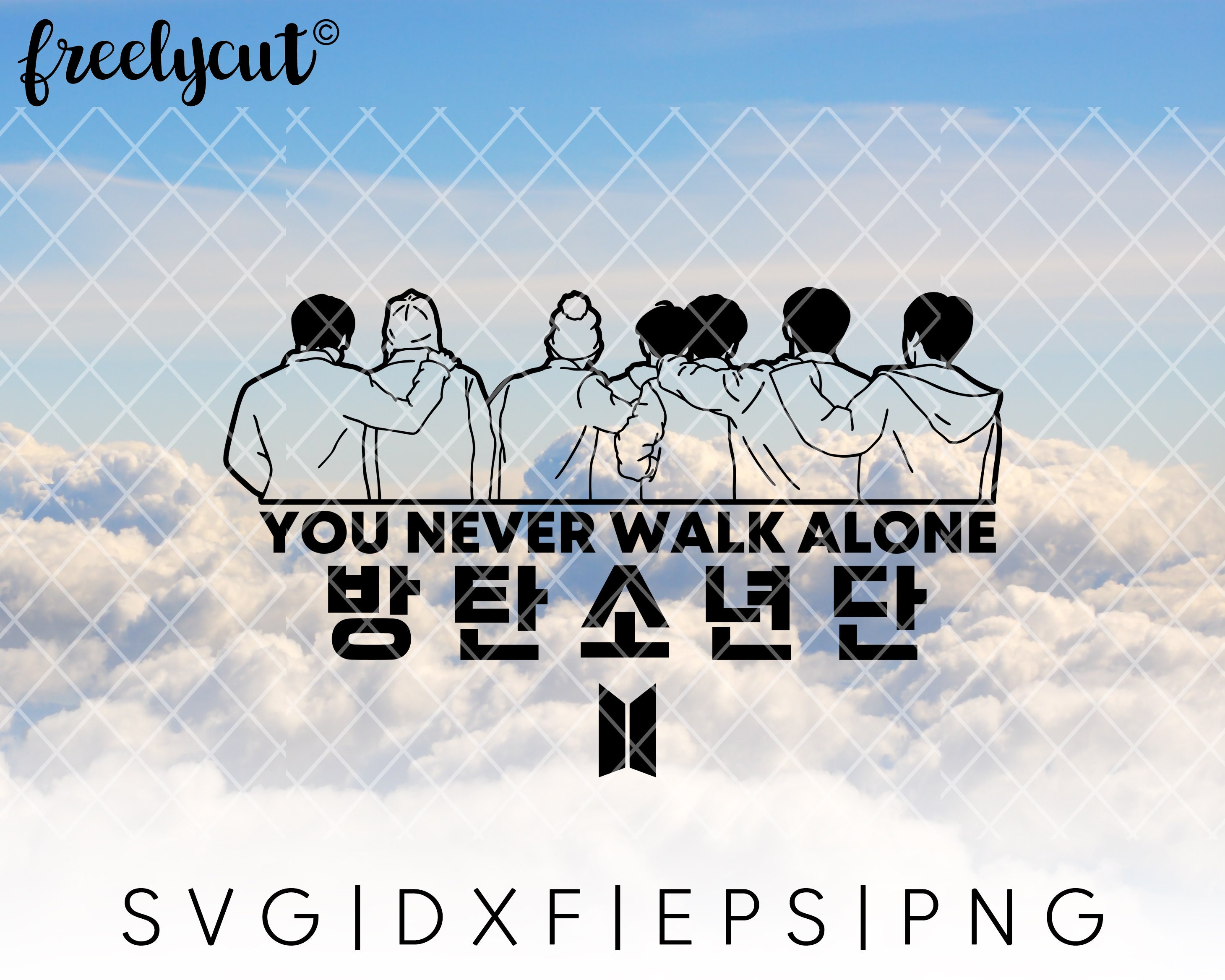 BTS Spring Day Bomnal SVG Cut File Template for Cricut | Etsy