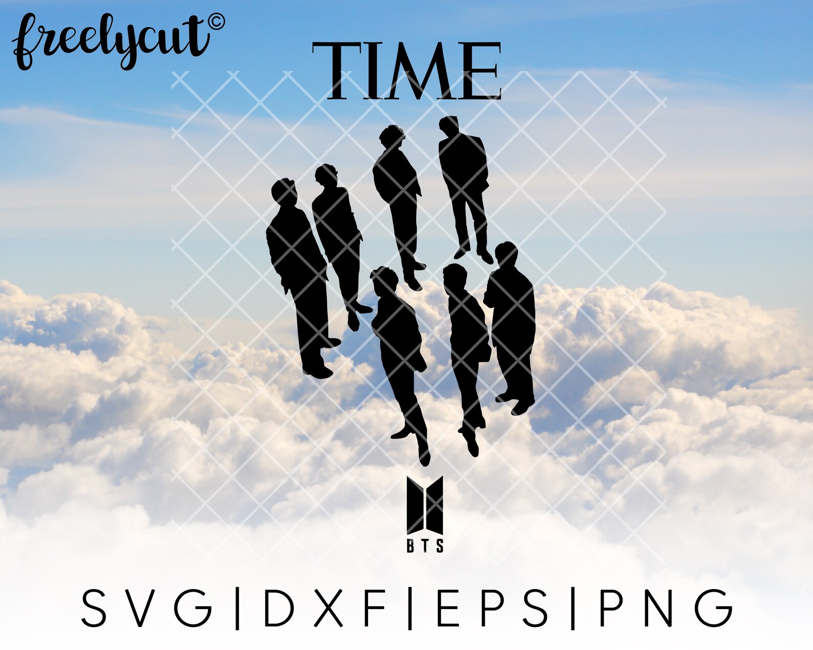 BTS Time Magazine Cover SVG Cut File Template for Cricut | Etsy