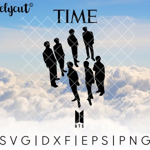 BTS Time Magazine Cover SVG Cut File Template for Cricut, Silhouette ...