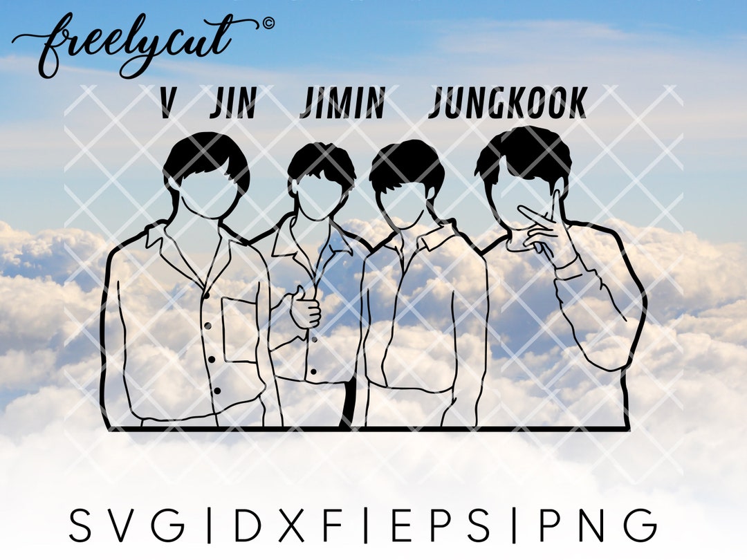 BTS Vocal Line SVG Cut File Template for Cricut Silhouette - Etsy