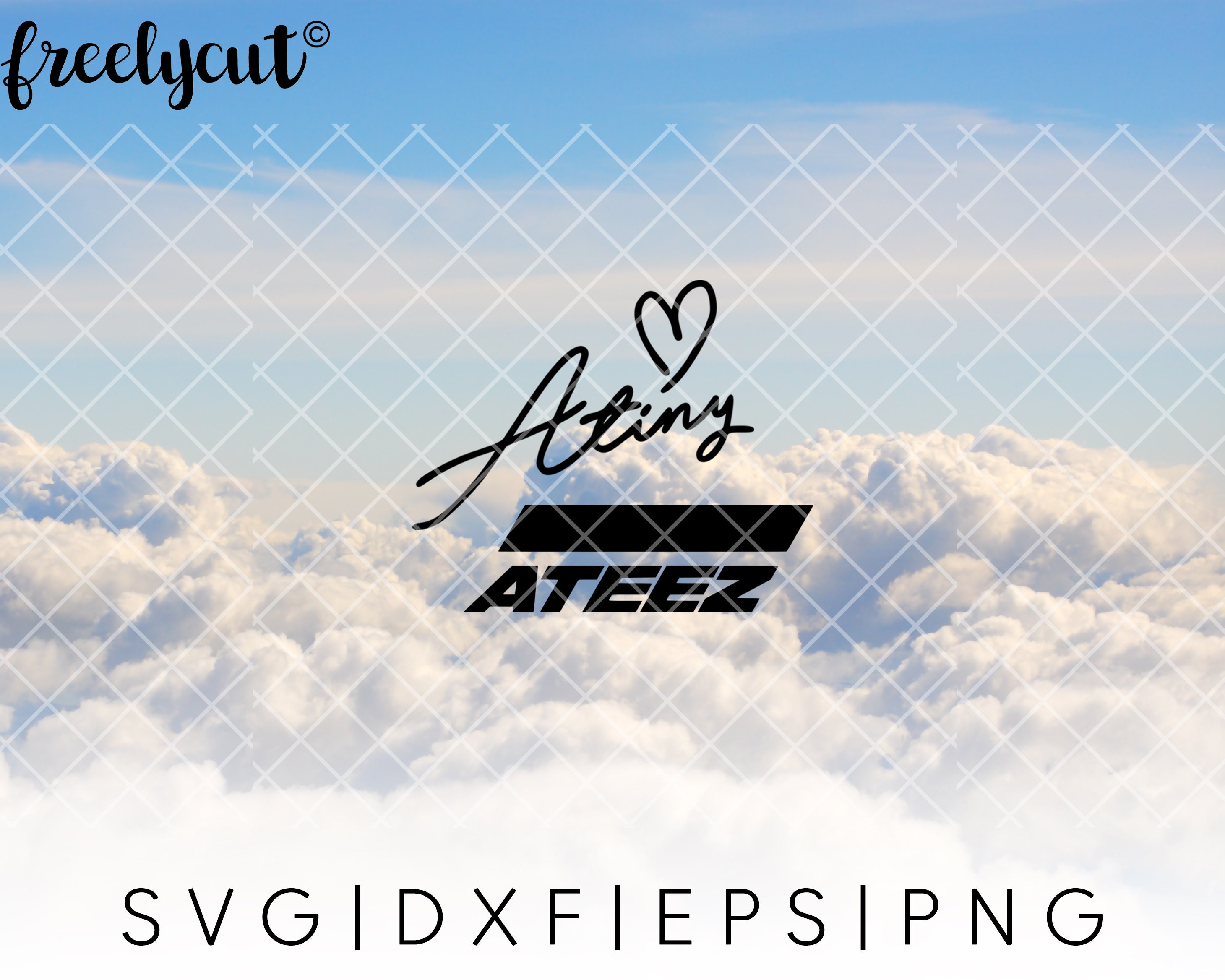 Kpop Ateez Signatures SVG Cut File Template for Cricut | Etsy UK