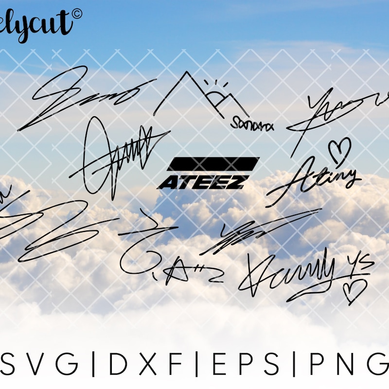 Ateez Signature - Etsy