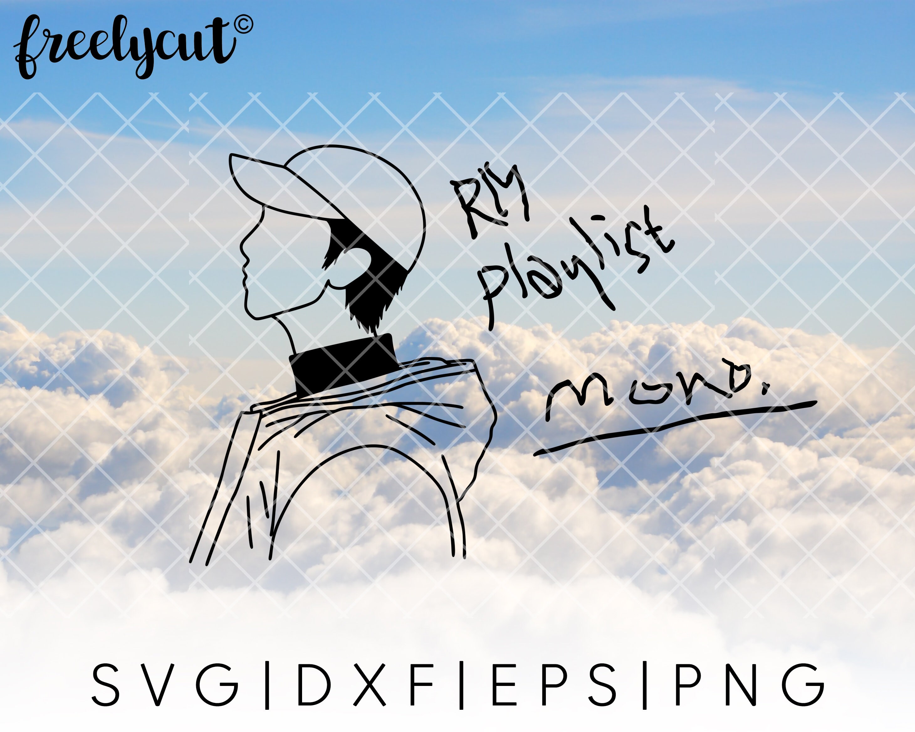 BTS RM Playlist Mono SVG Cut File Template for Cricut - Etsy