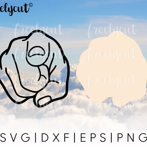Pointing Finger SVG Cut File Template for Cricut Silhouette - Etsy Canada