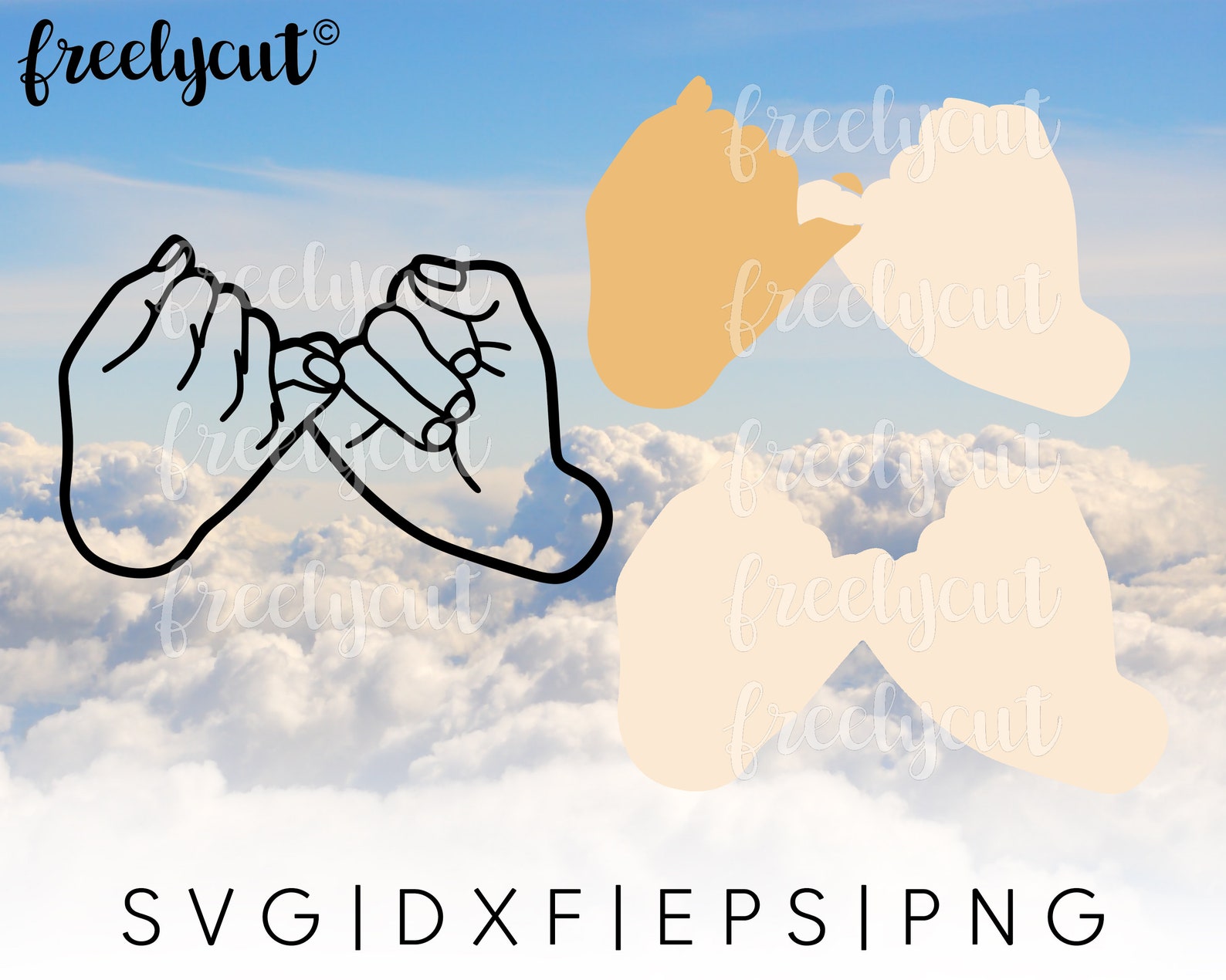 Pinky Promise SVG Cut File Template for Cricut Silhouette - Etsy Canada