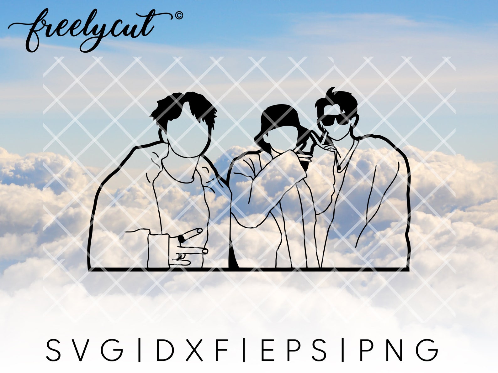 BTS Rap Line SVG Cut File Template for Cricut Silhouette - Etsy Canada