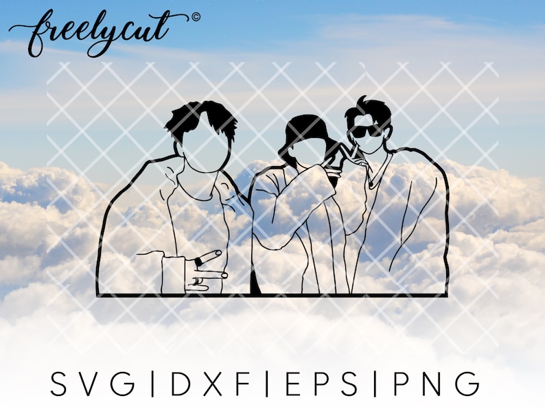 BTS Rap Line SVG Cut File Template for Cricut Silhouette - Etsy Canada