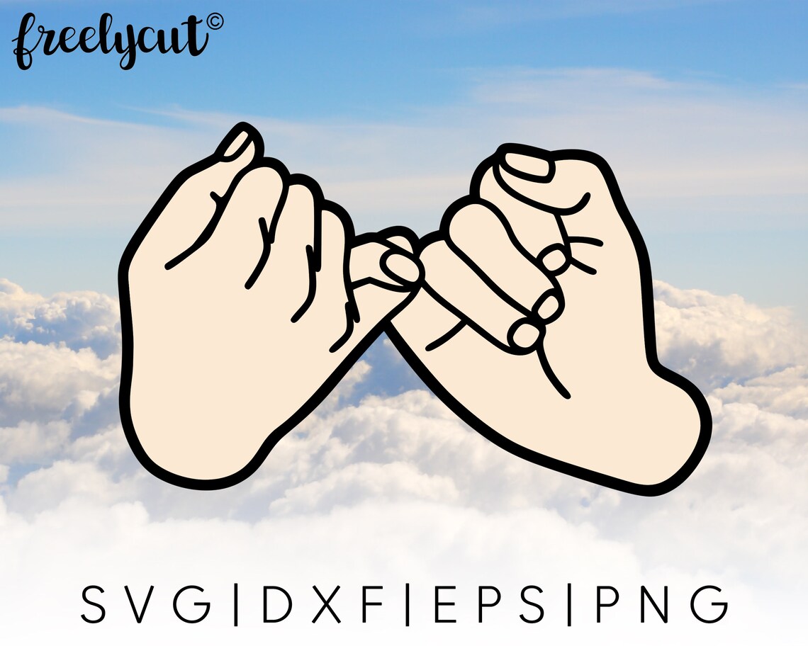 Pinky Promise SVG Cut File Template for Cricut Silhouette - Etsy Canada
