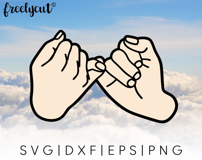 Holding Hands With Interlocked Fingers SVG Cut File Template for Cricut ...