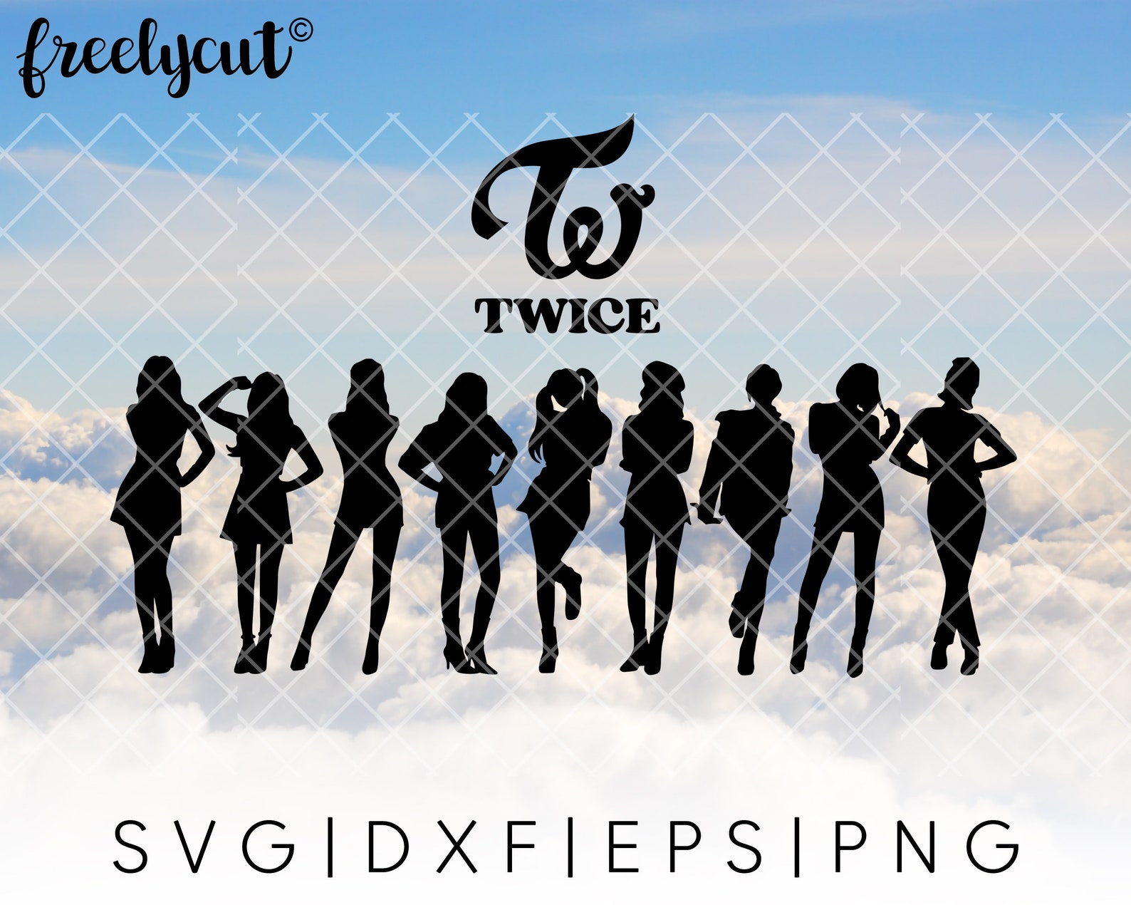 Kpop TWICE SVG Cut File Template for Cricut, Silhouette, Cutting ...