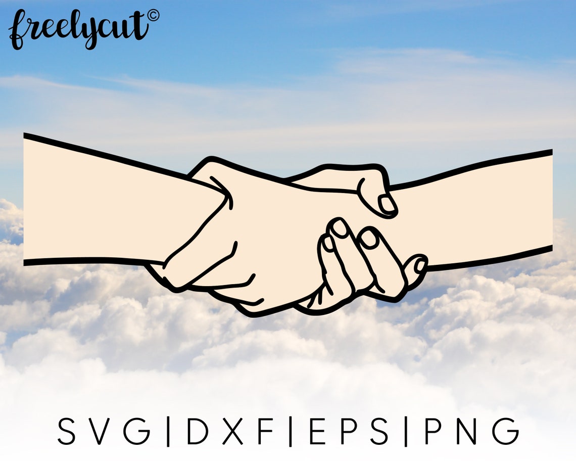 Two Helping Hands SVG Cut File Template for Cricut - Etsy Canada