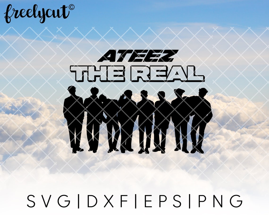 Ateez the Real Layered SVG Cut File Template for Cricut, Silhouette ...