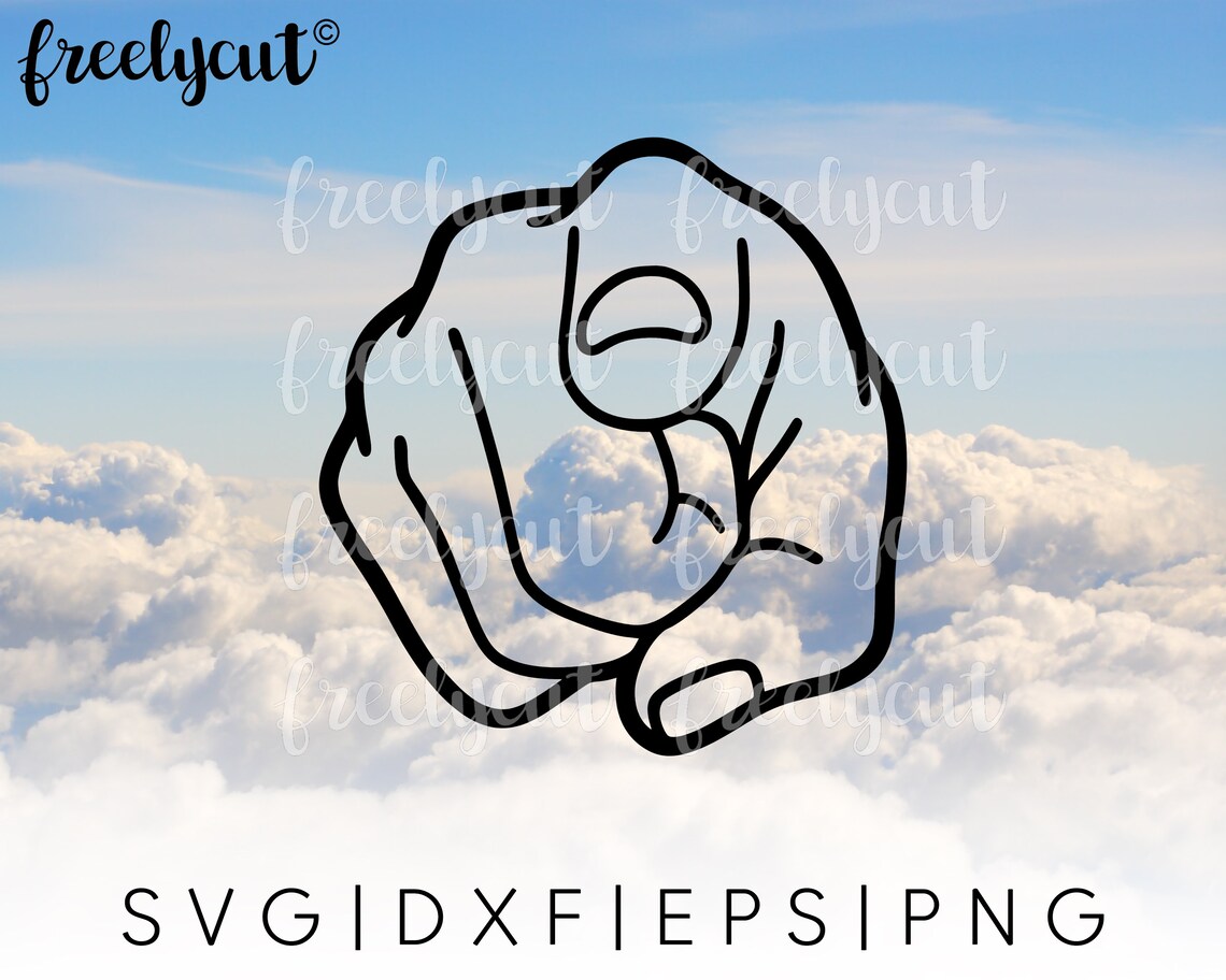 Pointing Finger SVG Cut File Template for Cricut Silhouette | Etsy