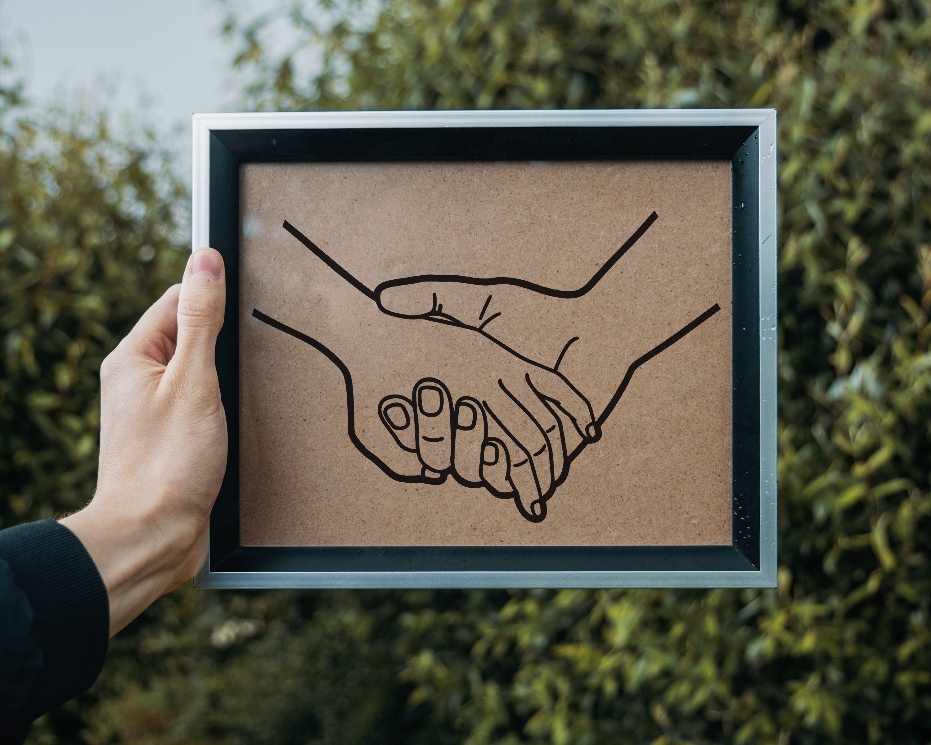 Two Hands Together SVG Cut File Template for Cricut - Etsy Canada