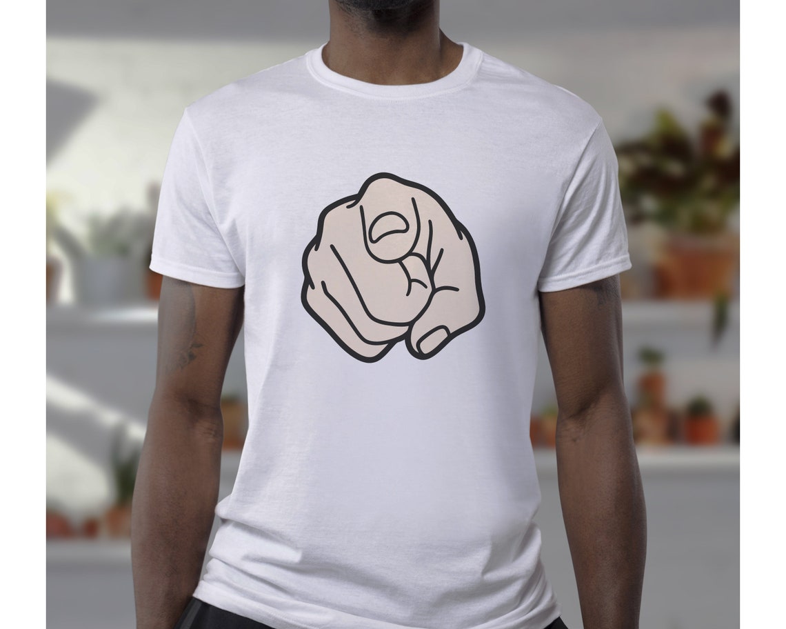 Pointing Finger SVG Cut File Template for Cricut Silhouette | Etsy