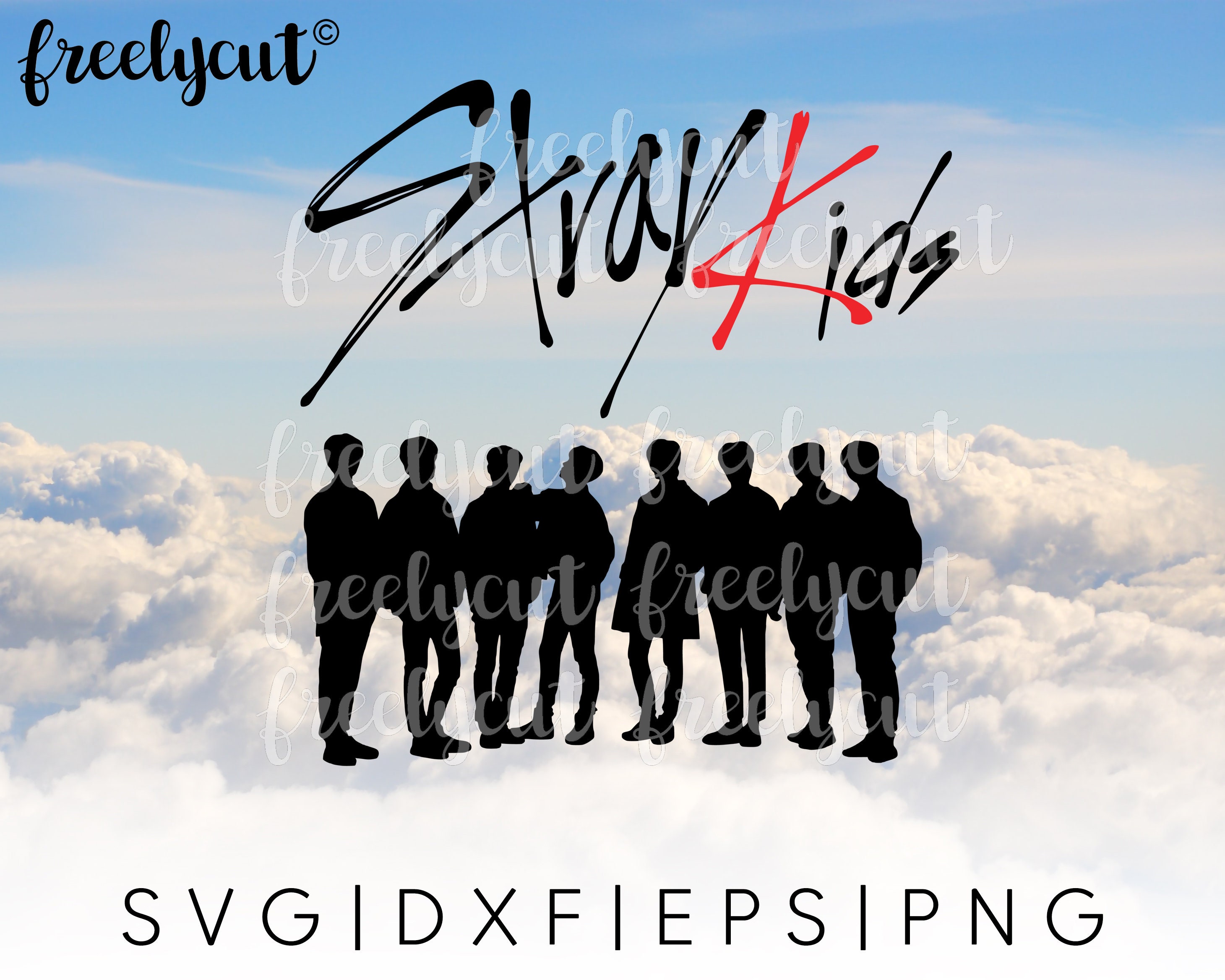 Stray Kids SVG Cut File Template for Cricut, Silhouette, Cutting ...