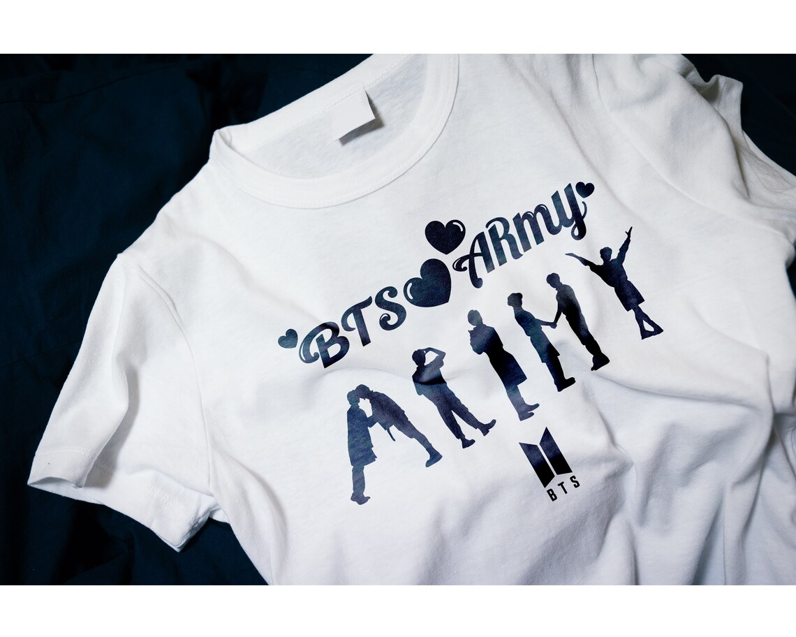 BTS Poses Army Love SVG Cut File Template for Cricut - Etsy