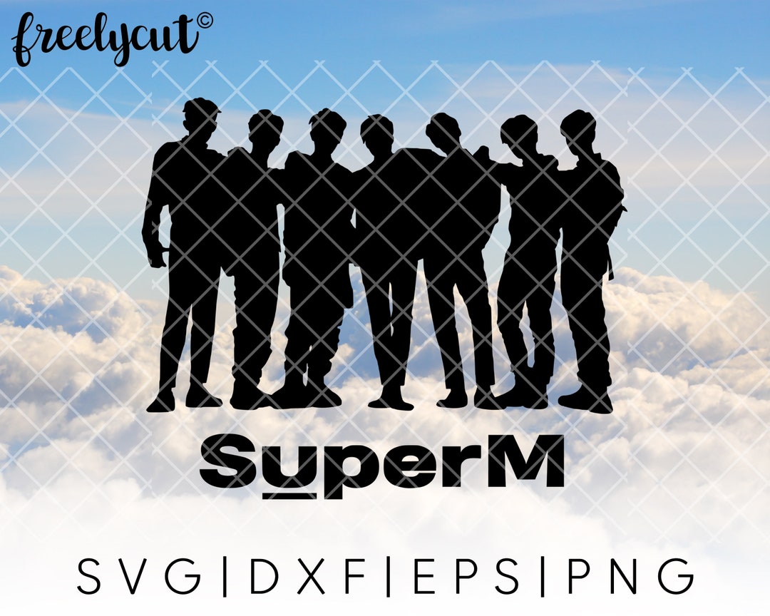 Kpop Group Super M SVG Cut File Template for Cricut, Silhouette ...