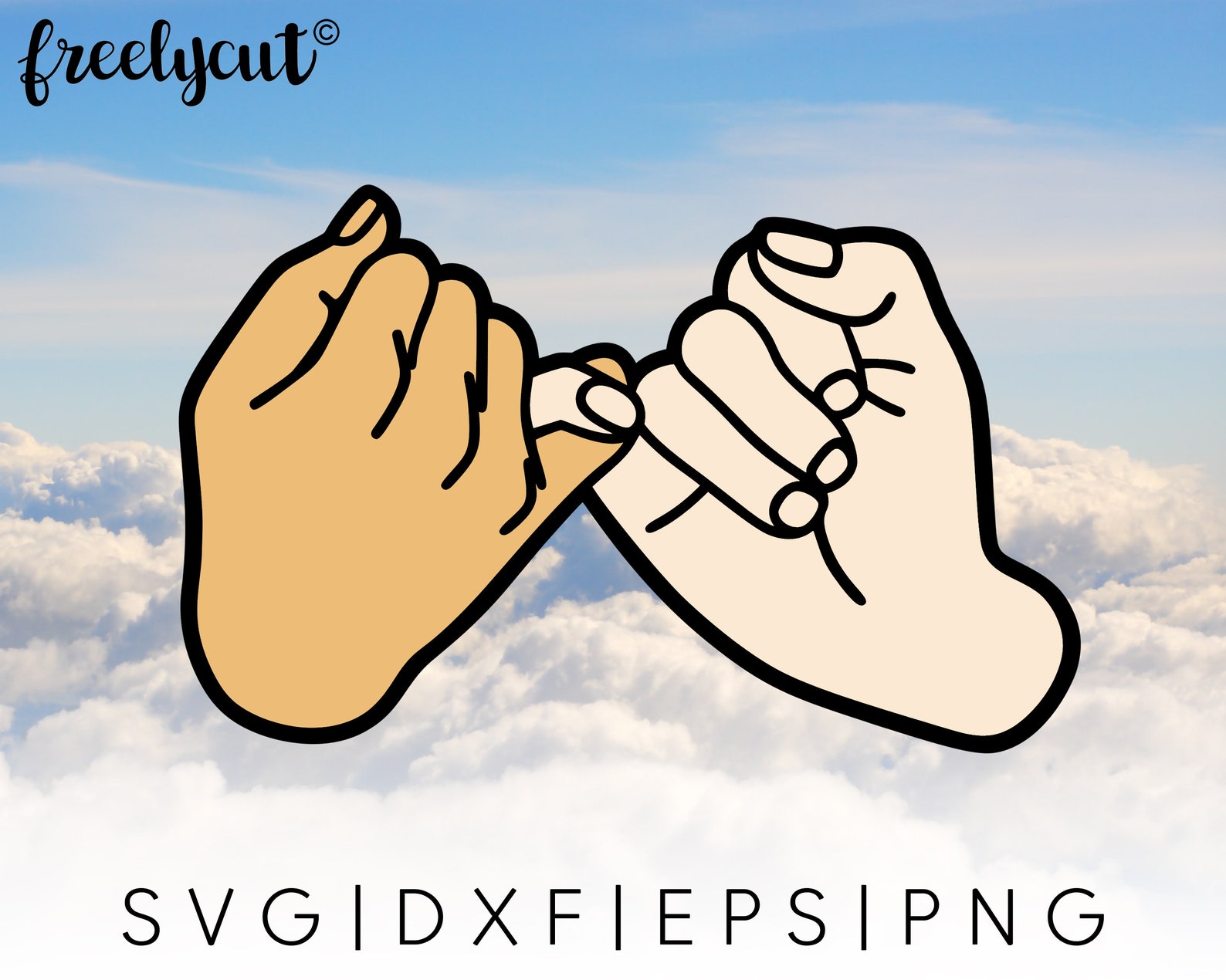 Pinky Promise SVG Cut File Template for Cricut Silhouette - Etsy Canada