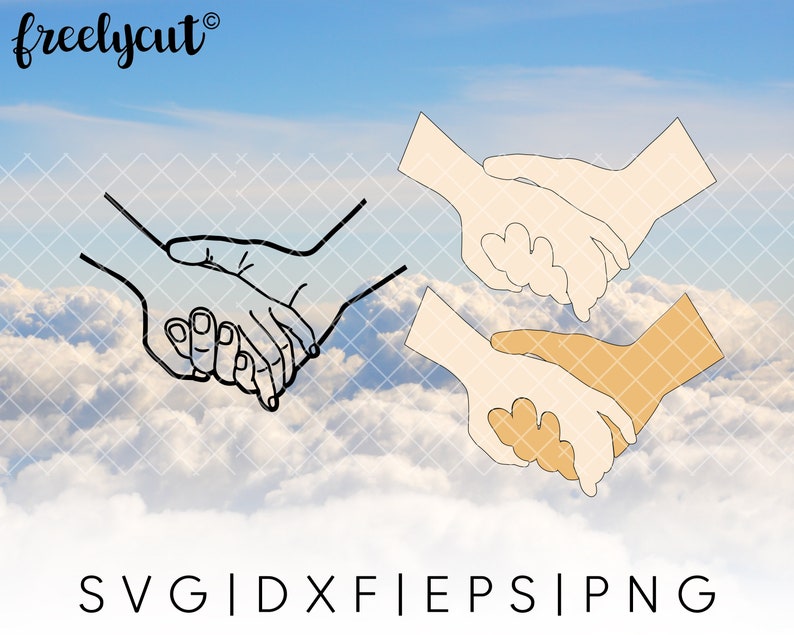 Two Hands Together SVG Cut File Template for Cricut - Etsy UK